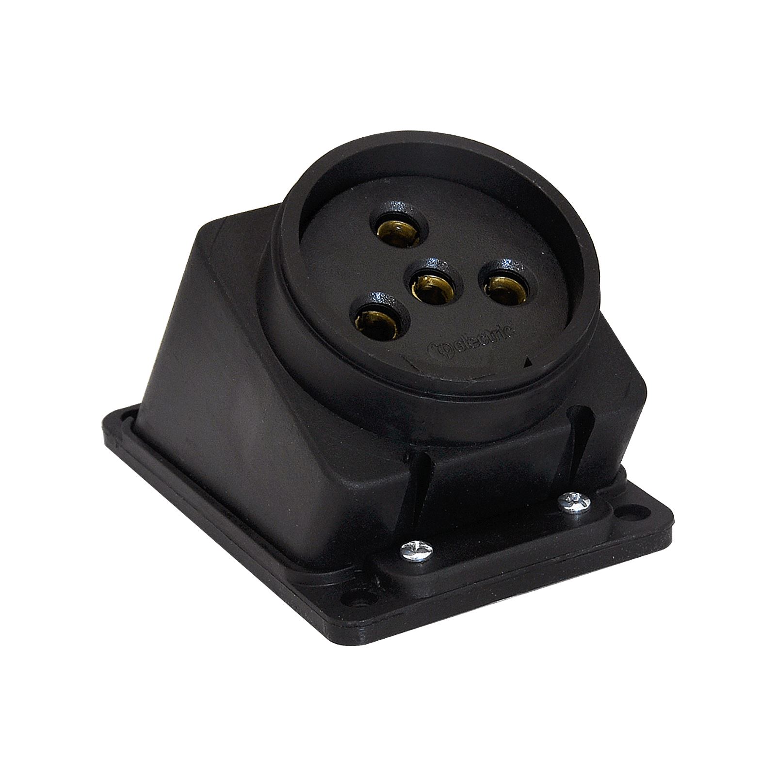 Angled Surface Mount Socket Outlet | 3x25A Plugs And Sockets
