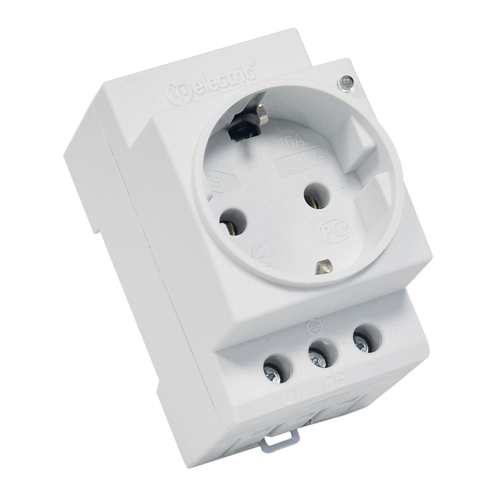 Rail Mount Socket Outlet with LED | Rail Mount Sockets
